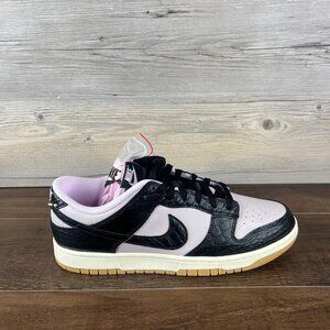 Nike | Shoes | Nike Dunk Low Black Platinum Violet Croc Mens Size 5 ...